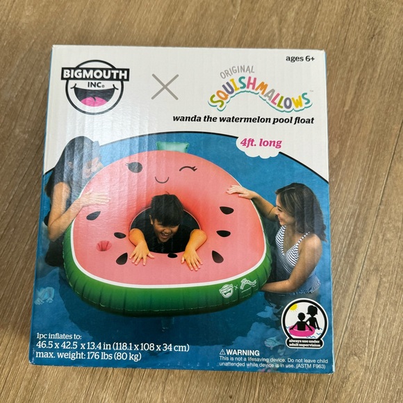 Toys | Squishmallow Pool Float Watermleon Nib | Poshmark